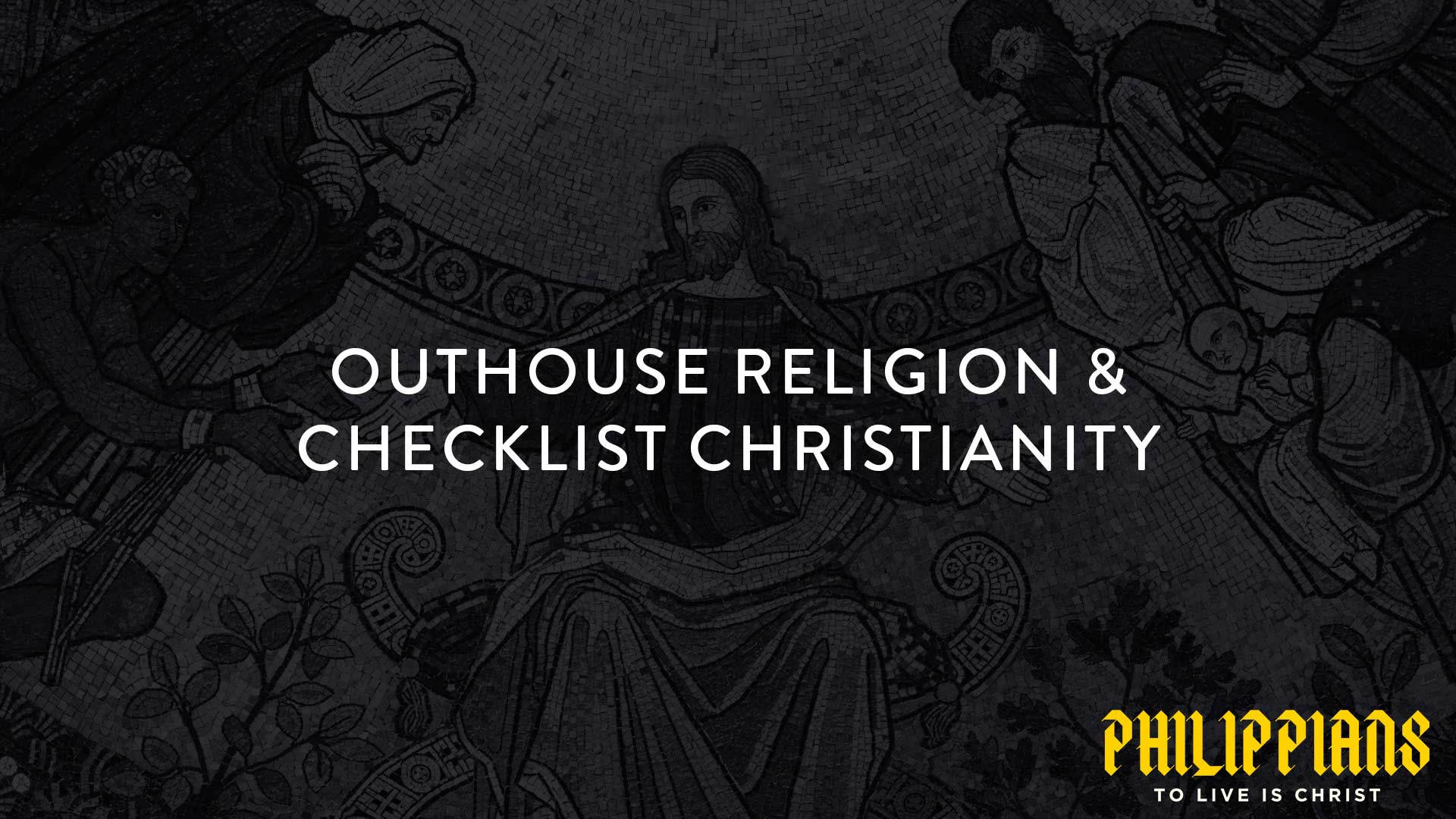Outhouse Religion & Checklist Christianity - Point Harbor Church